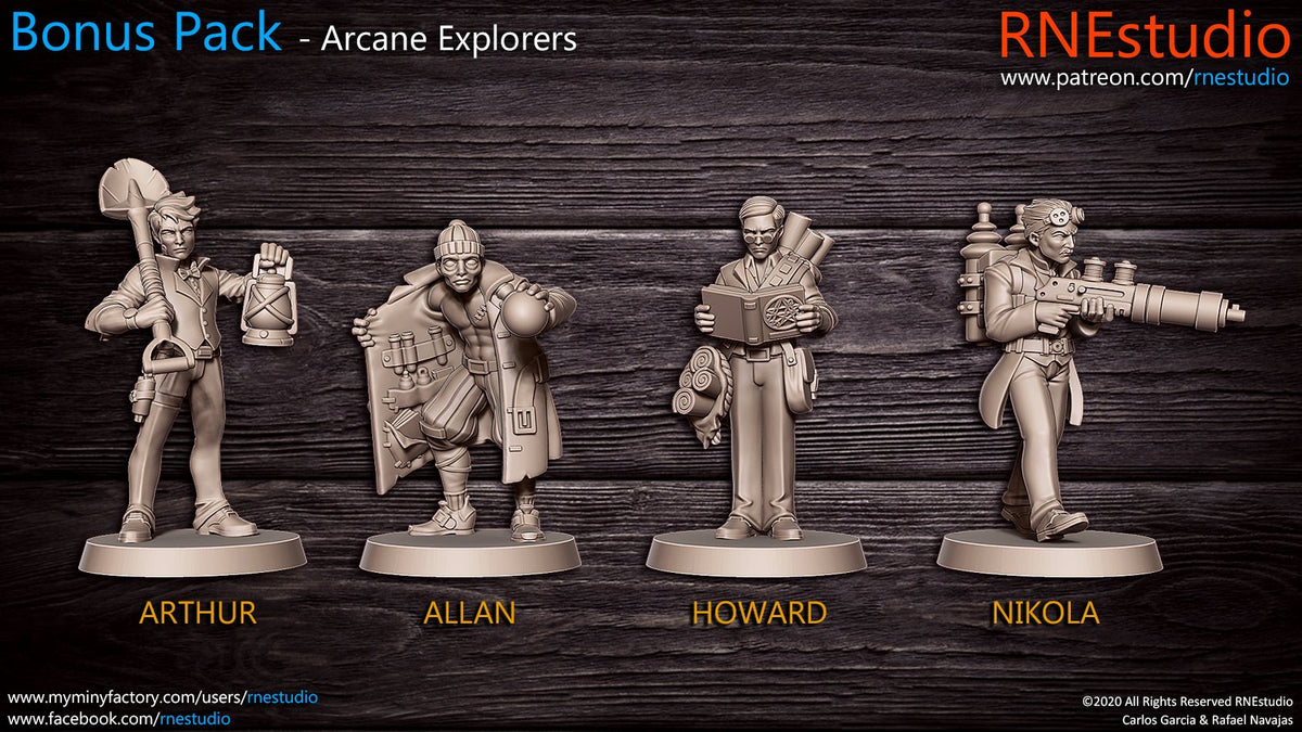 Arcane Explorers, Resin miniatures for TTRPG and painting – Ravenous ...