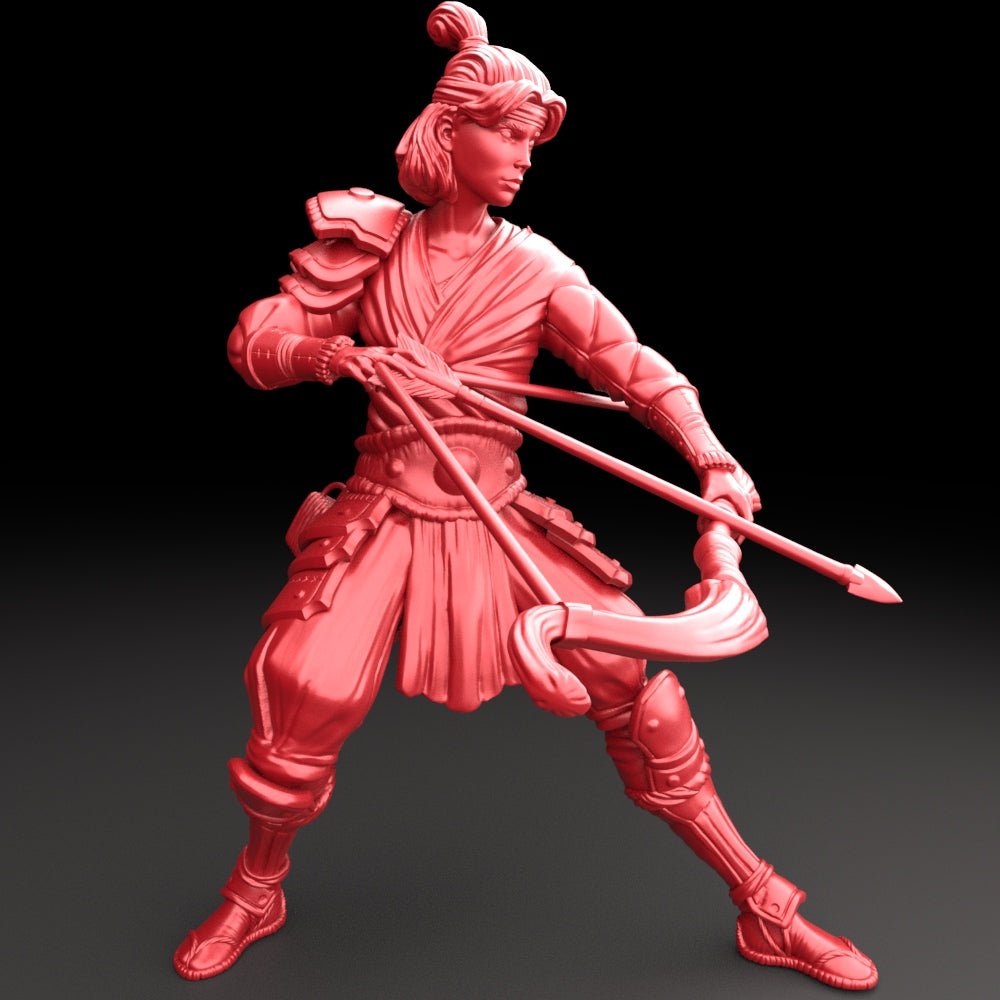 Archer samurai, Resin miniatures, unpainted and unassembled – Ravenous ...