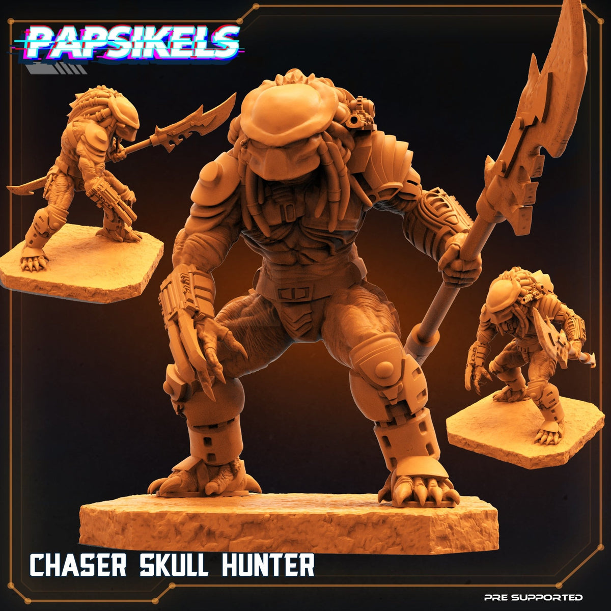 Chaser skull hunter, Resin miniatures, unpainted and unassembled ...
