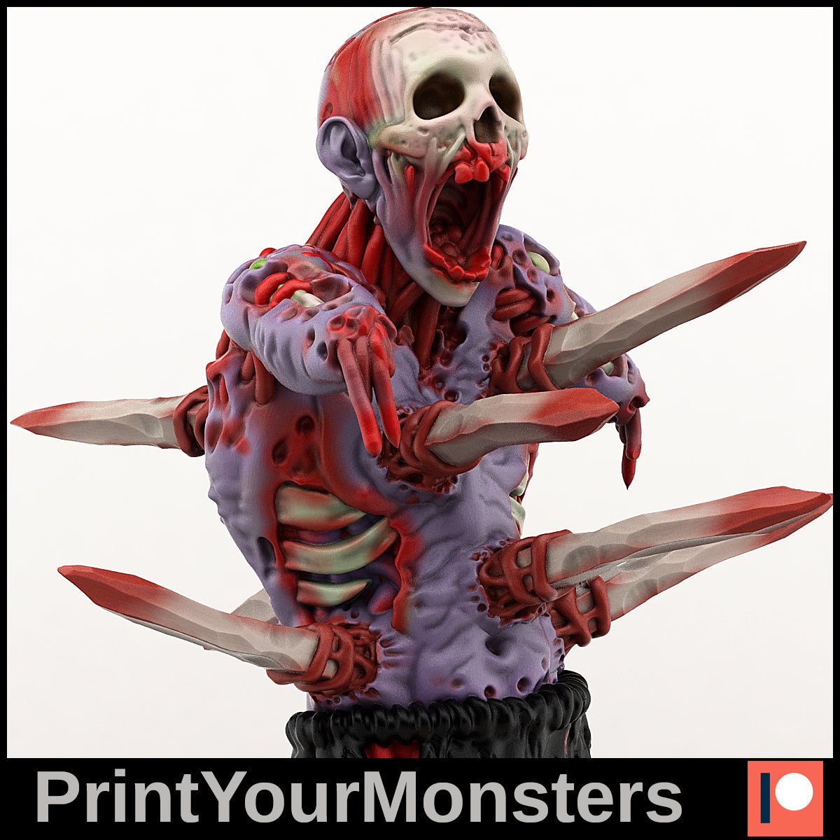 Spiked Zombie – Ravenous Miniatures