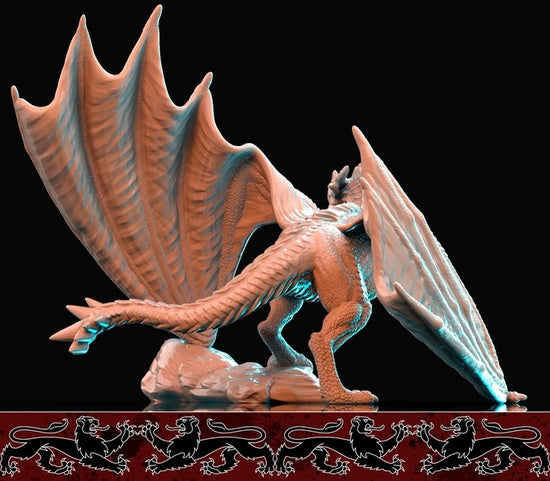 Wyvern, Resin miniatures 11:56 (28mm / 34mm) scale – Ravenous Miniatures